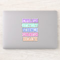 Pastel Varsity School Subject Stickers | Zazzle