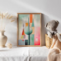 Pastel Watercolor Abstract Wall Art | Zazzle