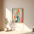 Pastel Watercolor Abstract Wall Art | Zazzle