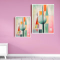 Pastel Watercolor Abstract Wall Art | Zazzle