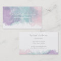 Pastel Watercolor Business Card | Zazzle