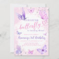 Pastel Watercolor Butterfly Birthday Invitation | Zazzle