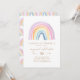 Pastel Watercolor Rainbow Birthday Invitation | Zazzle