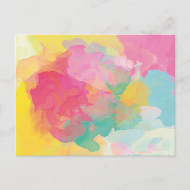 Pastel Watercolors Postcard | Zazzle