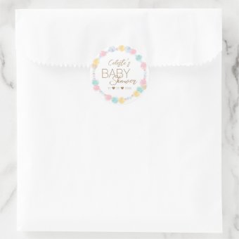 Pastel Winter Wonderland Baby Shower Envelope Seal | Zazzle