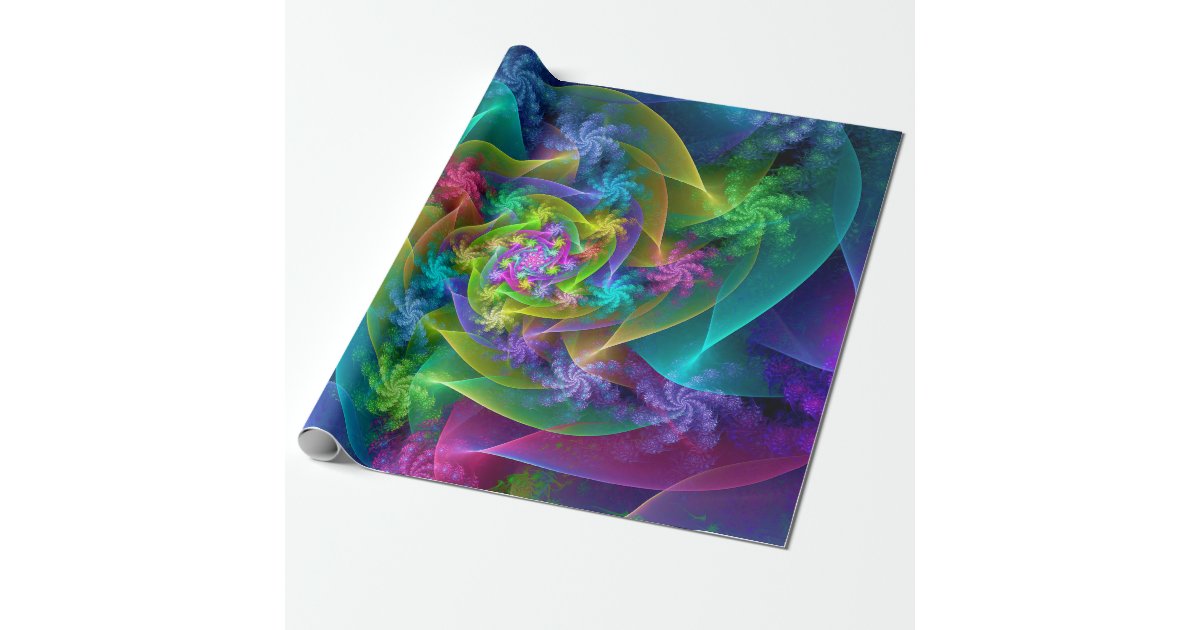 Pastel Xenomorph Swirl Wrapping Paper | Zazzle
