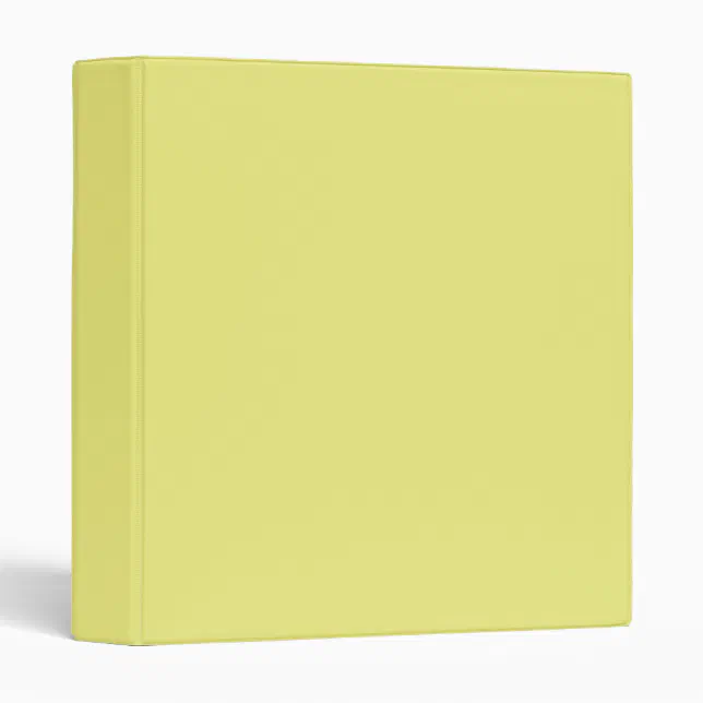 Pastel Yellow Binder | Zazzle