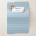Pastels Bohemian Floral Bouquets Name File Folder | Zazzle