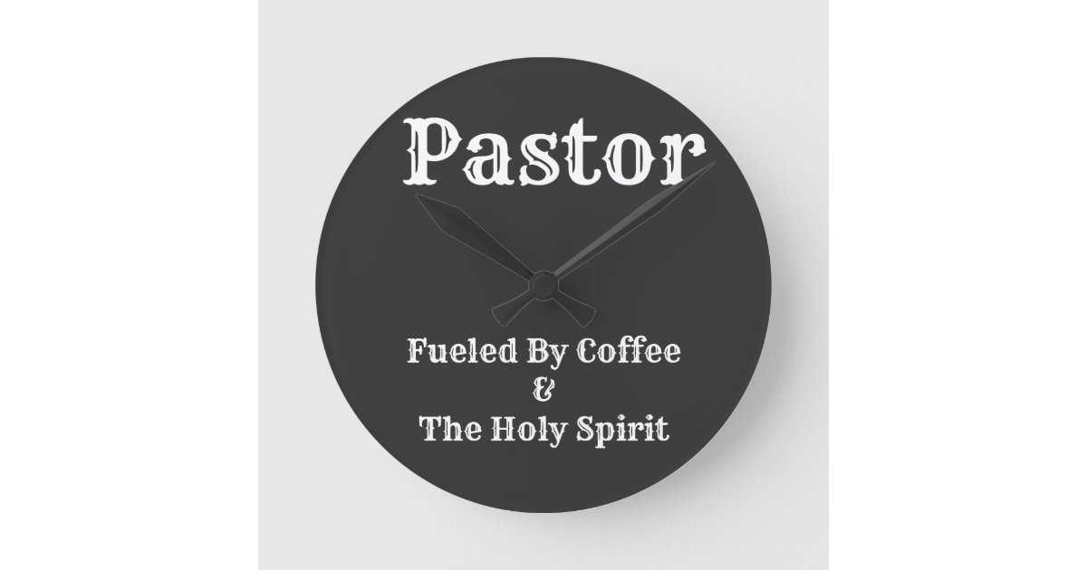 Pastor Acrylic Wall Clock | Zazzle