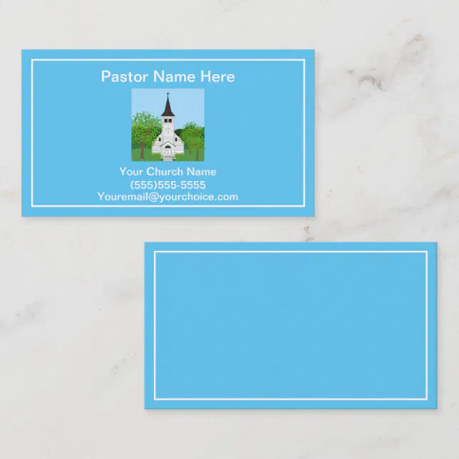 Pastor And Church Business Card | Zazzle