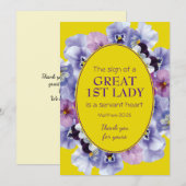 PASTOR APPRECIATION | 1ST LADY | Floral Thank You | Zazzle