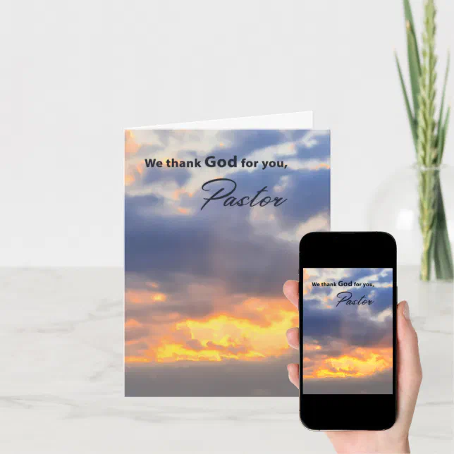 Pastor Appreciation Greeting Card | Zazzle