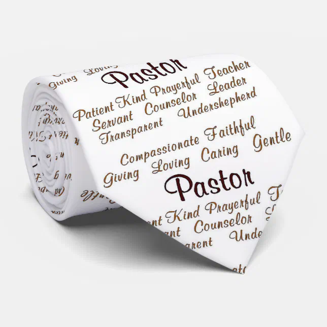 Pastor Attributes Neck Tie | Zazzle