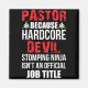 Pastor Because Hardcore Devil Stomping Ninja Magnet | Zazzle