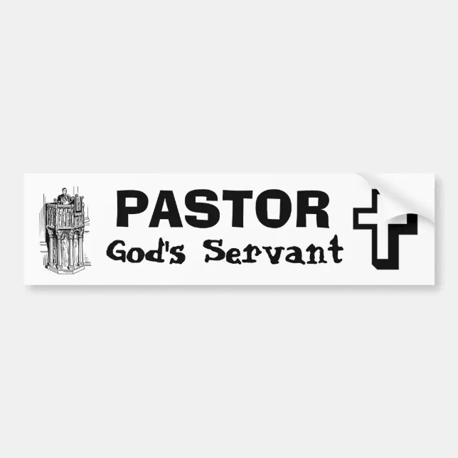 Pastor Bumper Sticker | Zazzle