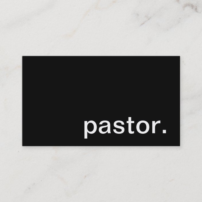 Pastor Business Card | Zazzle.com