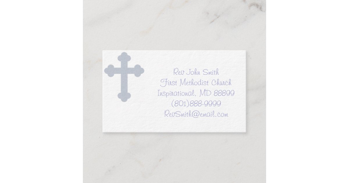Pastor Business Cards | Zazzle