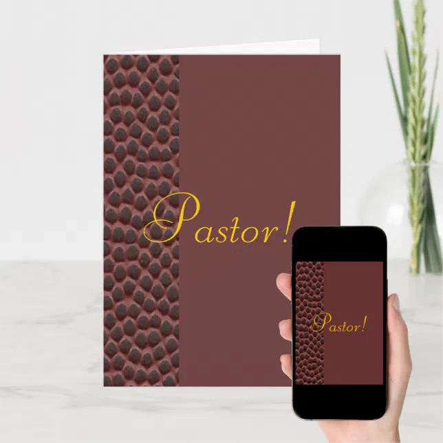 Pastor Card | Zazzle