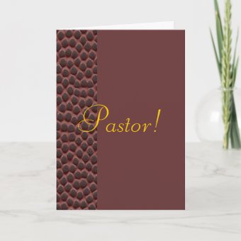 Pastor Card | Zazzle