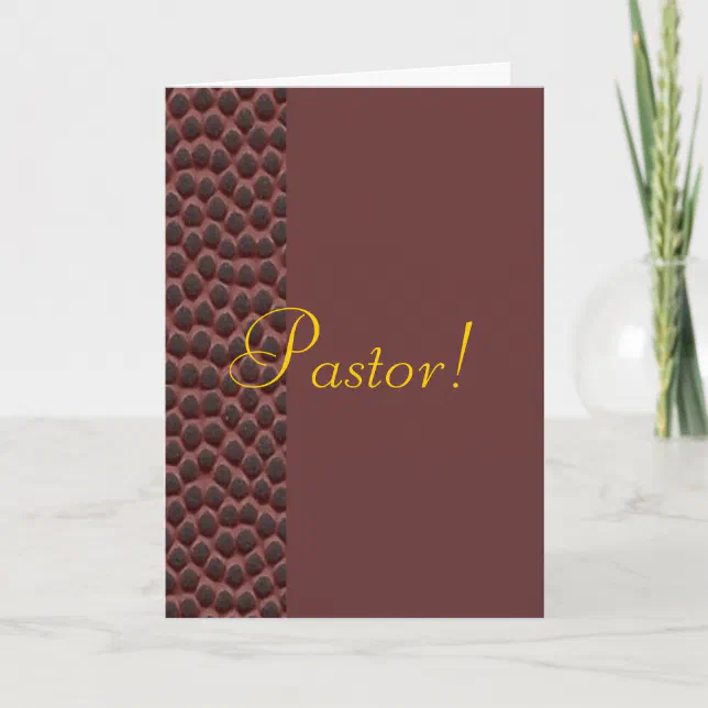 Pastor Card | Zazzle