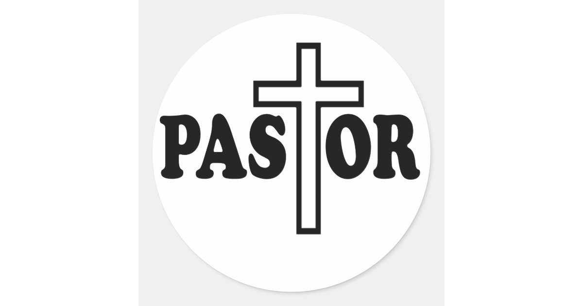 Pastor Classic Round Sticker | Zazzle