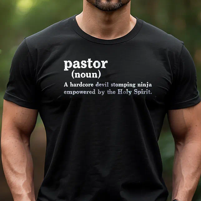 Pastor Definition Funny Religious Faith Tri-Blend Shirt | Zazzle