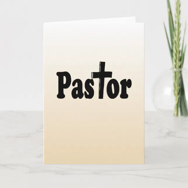 Pastor Gifts Card | Zazzle
