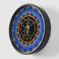 Pastor Priest Ordination Anniversary Stained Glass Clock | Zazzle