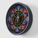 Pastor Priest Ordination Anniversary Stained Glass Clock | Zazzle