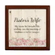 Pastor's Wife Wooden Jewelry Keepsake Box | Zazzle