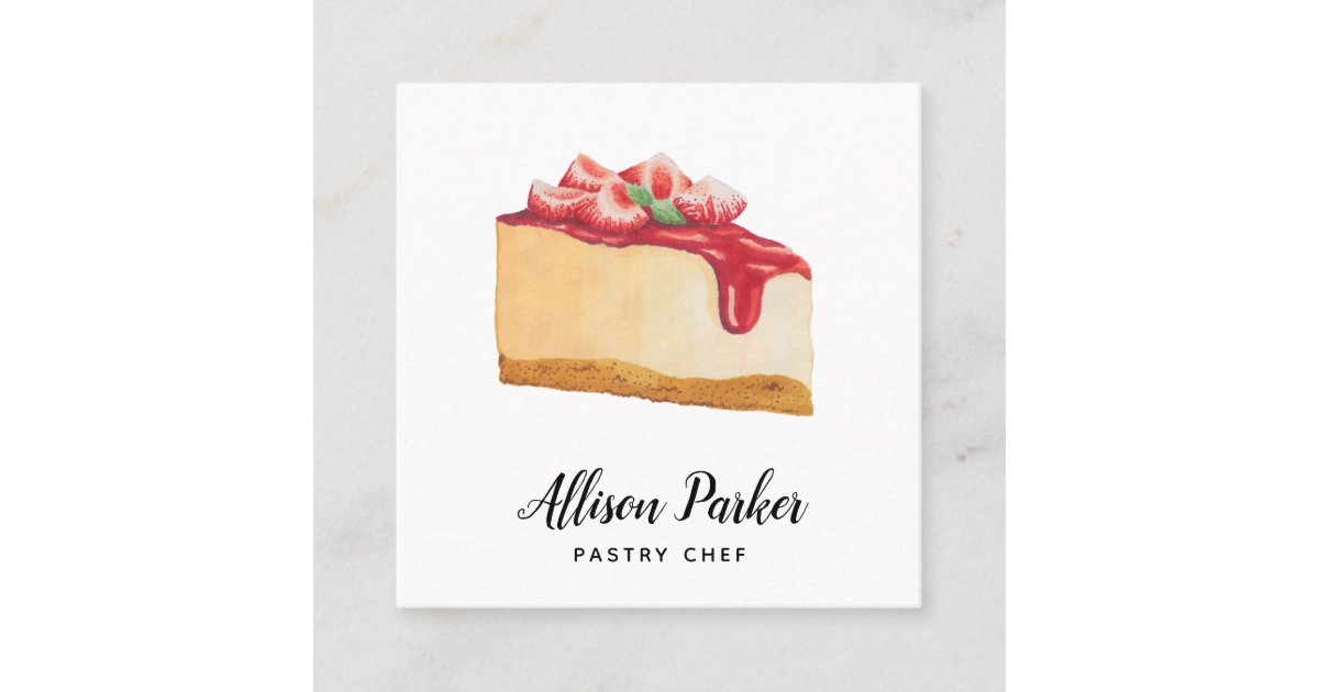 Pastry Chef Business Card | Zazzle