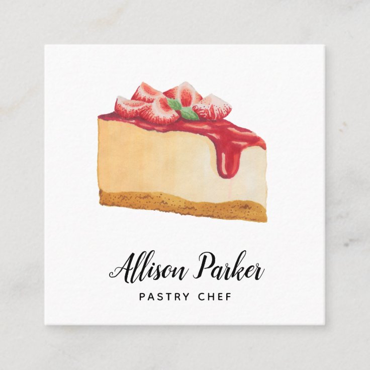 Pastry Chef Business Card | Zazzle