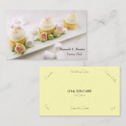 Pastry Chef Business Card | Zazzle