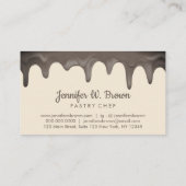 Pastry Chef Chocolate dripping Business Card | Zazzle