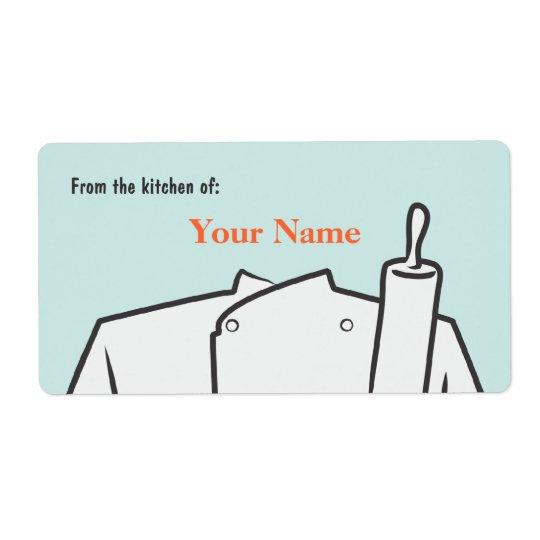 Pastry Chef Label | Zazzle.com