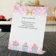 Pastry shop bakery pink logo menu price pedestal sign | Zazzle