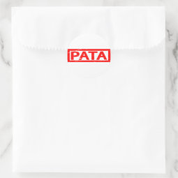 Pata Stamp Classic Round Sticker | Zazzle