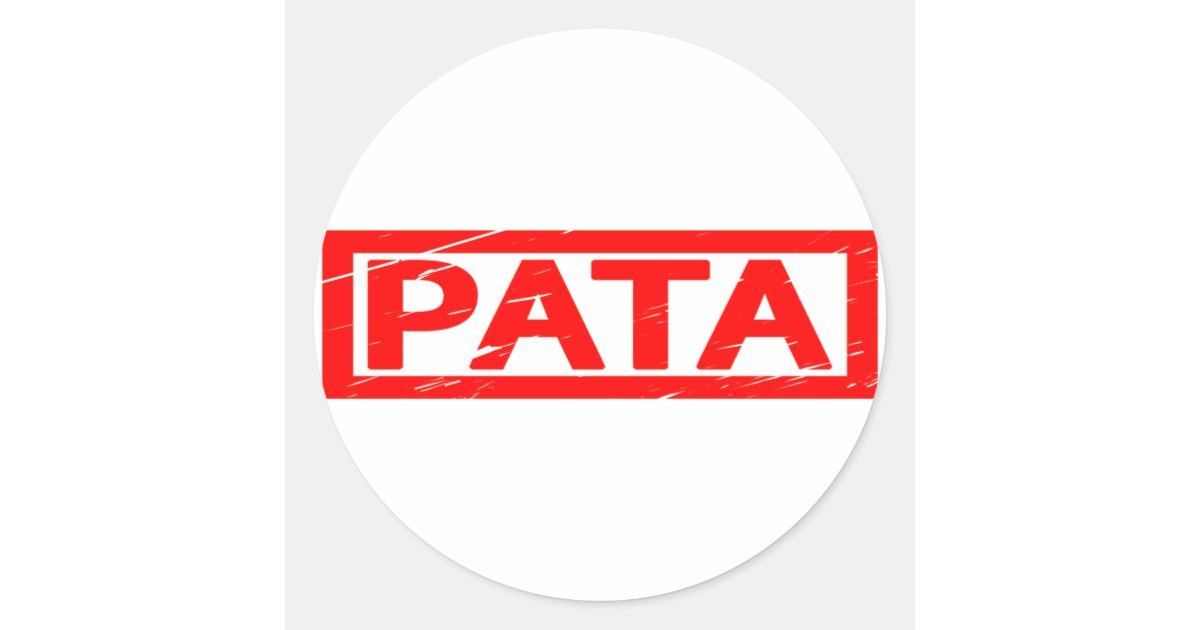 Pata Stamp Classic Round Sticker | Zazzle