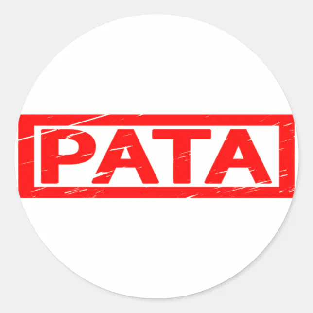 Pata Stamp Classic Round Sticker | Zazzle