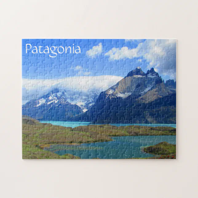 patagonia cuernos waters jigsaw puzzle | Zazzle
