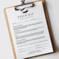 Patch Test Client Consent Form Waiver 40 Pages Notepad | Zazzle