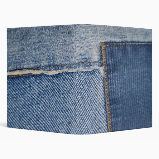 Patched Denim Binder | Zazzle