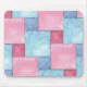 Patchwork Mousepad, Pinks, Blues Mouse Pad | Zazzle