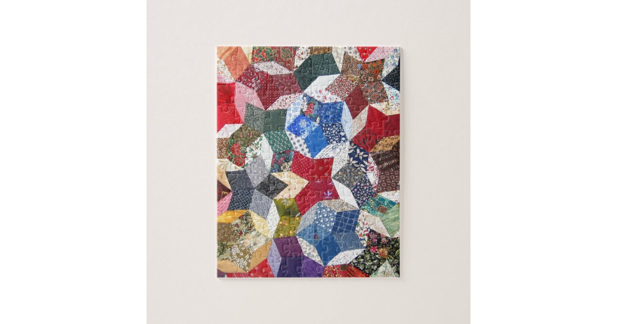 Patchwork Quilt Jigsaw Puzzle | Zazzle