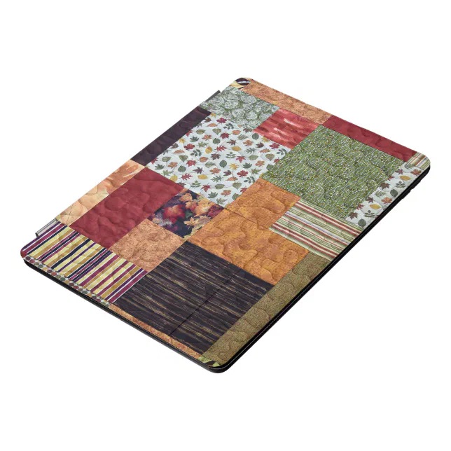 patchwork quilt pattern iPad pro cover | Zazzle