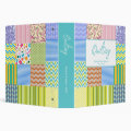 Patchwork Quilting Patterns Custom 3 Ring Binder | Zazzle