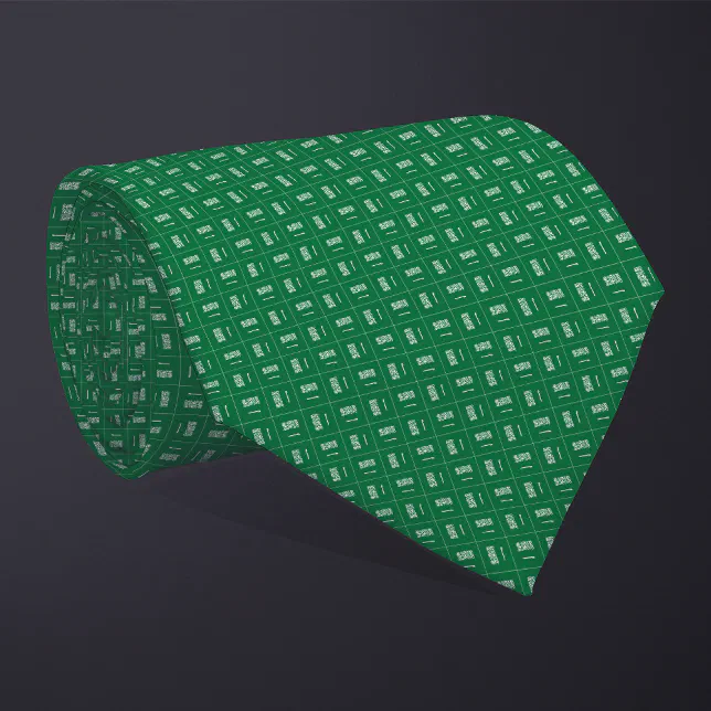 Patchwork Saudi Arabia Flag Pattern Neck Tie | Zazzle
