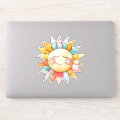 Patchwork Sun Sticker | Zazzle