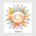 Patchwork Sun Sticker | Zazzle