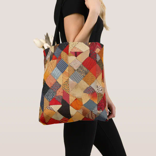 Patchwork tote bag | Zazzle